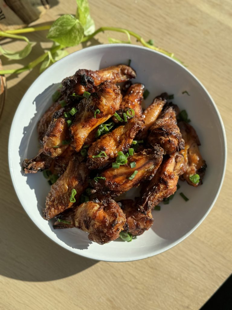 Hot Honey Chicken Wings - Happy and Full